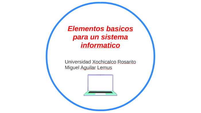 Elementos basicos para un sistema informatico by Miguel Aguilar Lemus