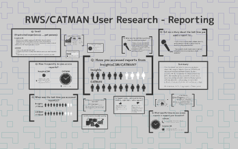 RWS/CATMAN Reporting User Interviews by Eric Atkinson on Prezi