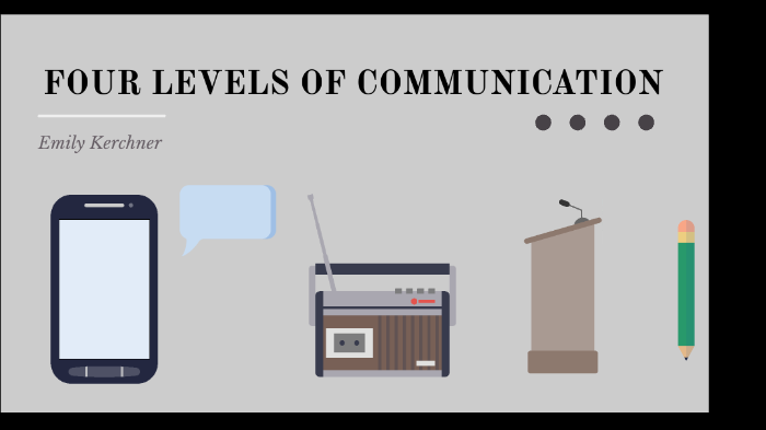 Four Levels of Communication by Emily Kerchner