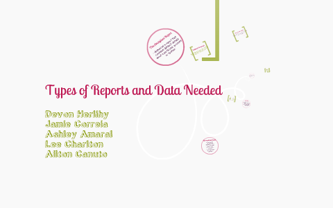 Types of Reports and Data by Devon Herlihy on Prezi