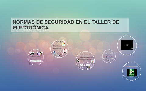 Normas de seguridad en el taller de electronica by Shadia Dayana ...