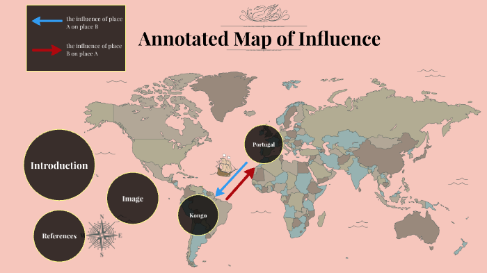 annotated map of influence by Hailie Bernard on Prezi