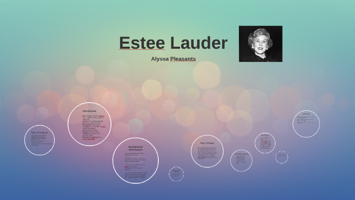Estee Lauder by Alyssa Pleasants on Prezi