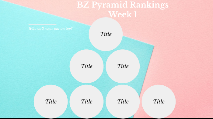 Pyramid Rankings Week 1 by Sarah Hard on Prezi