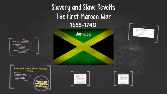 Slavery and Slave Revolts (The First Maroon War) 1655-1740 Jamaica by ...
