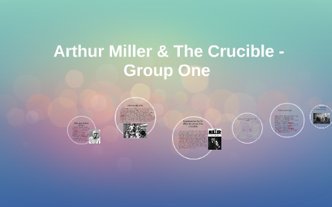 The Connection Between Arthur Miller & The Crucible - Group by Destiny ...