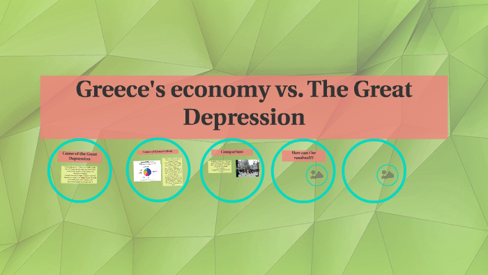 Greece's economy vs. The Great Depression by tatiana lans on Prezi