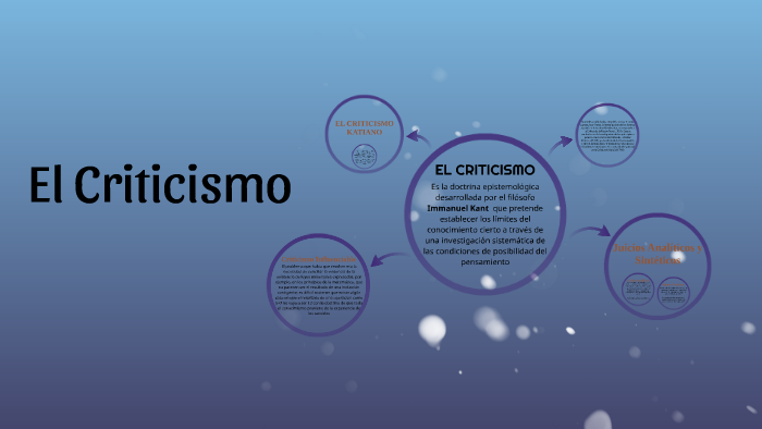 El Criticismo by Paula Burbano on Prezi