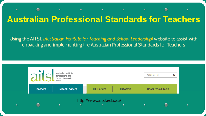 Australian Professional Standards for Teachers by Vanessa Darby on Prezi