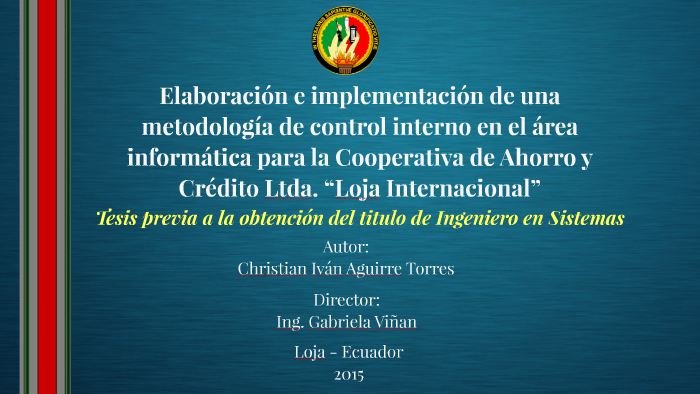 control Interno informático by Anibal Gonzalez on Prezi