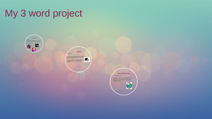 My 3 word project by Anahi Marquez on Prezi