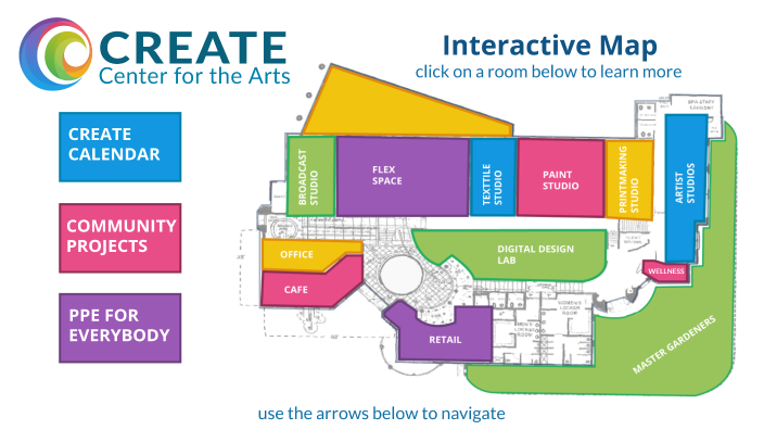 CREATE Center for the Arts Map by Debra Mumm on Prezi