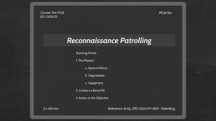 4-Man Recce Patrol by Eric Xia on Prezi