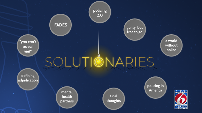 Solutionaries - Show 1 (Policing in America) by donovan myrie on Prezi