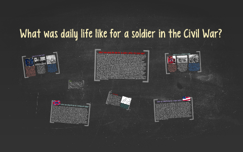 What was daily life like for a soldier in the Civil War? by Megan ...