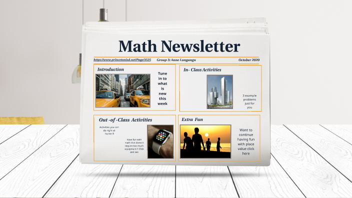Math Newsletter by Anne Longangu on Prezi