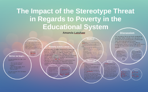 The Impact of the Stereotype Threat in Regards to Poverty in by Amanda ...