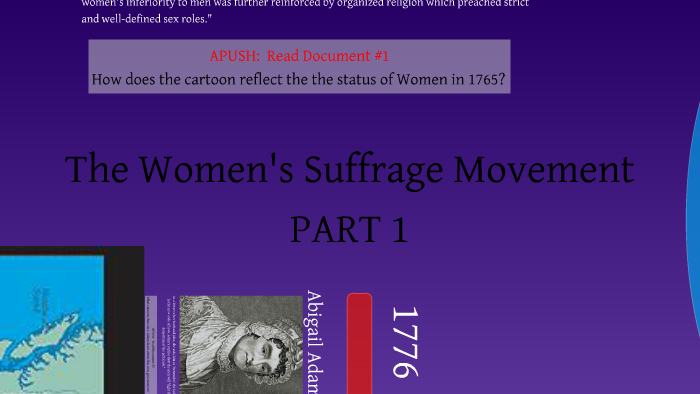 11 - THE WOMEN'S RIGHTS MOVEMENT Part 1: 1776 - 1865 by Tracy Beauchamp ...