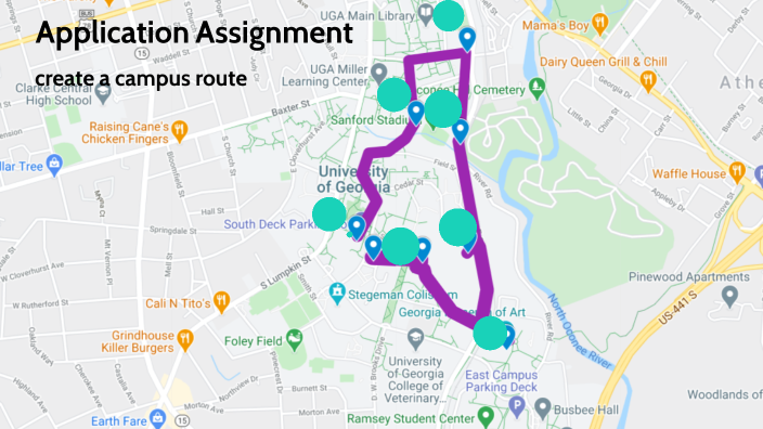 UGA walking route by Hannah Maddux on Prezi