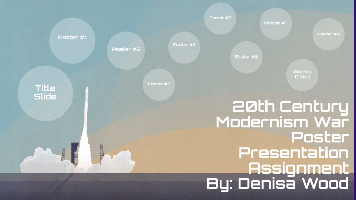 20th Century Modernism War Poster Presentation Assignment by Denisa ...