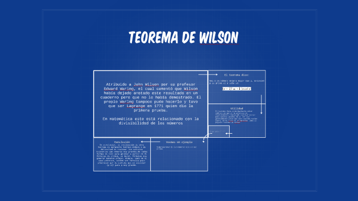 Teorema de Wilson by Daniel Castillo on Prezi