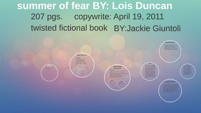 summer of fear BY: Lois Duncan by jackie giuntoli on Prezi