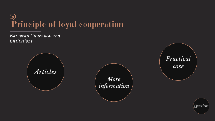 Principle of loyal cooperation by Isabel CR on Prezi