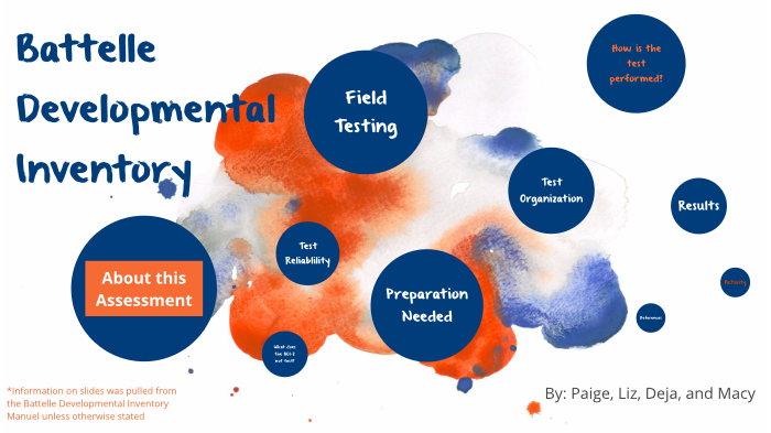 Battelle Development Inventory Assessment by Elizabeth Baertschi on Prezi