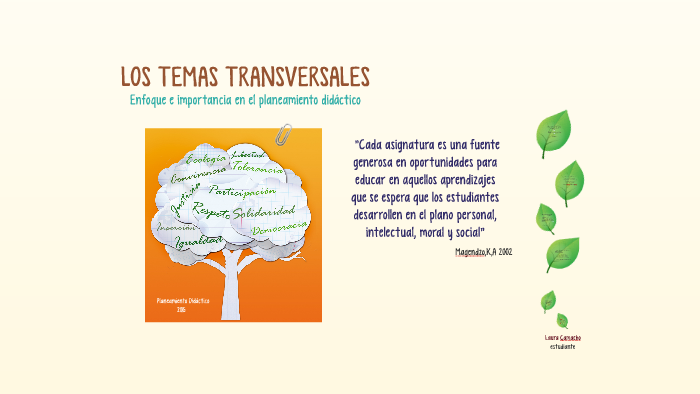 Los temas transversales by Laura Camacho on Prezi