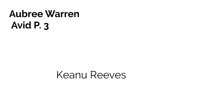 Inspirational Person Project by AUBREE WARREN on Prezi