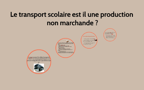 e transport scolaire est il une production non marchande? by celine ...