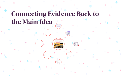 Connecting Evidence Back to the Main Idea by Edith Vibert on Prezi