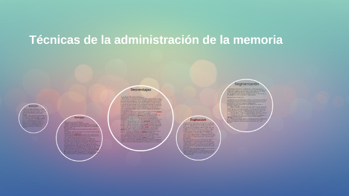 Técnicas de la administración de la memoria by Yanin Valencia on Prezi