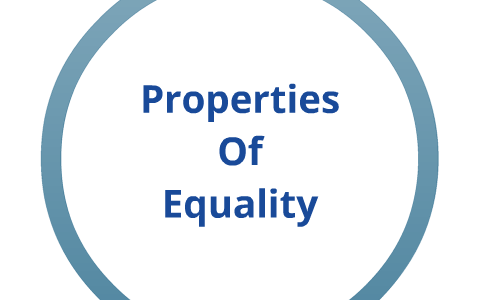 Properties of Equality by Amber Coons on Prezi