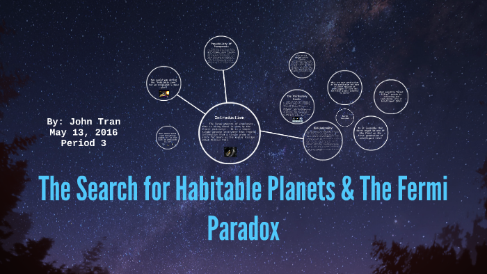 The Search for Habitable Planets and The Fermi Paradox by John Tran