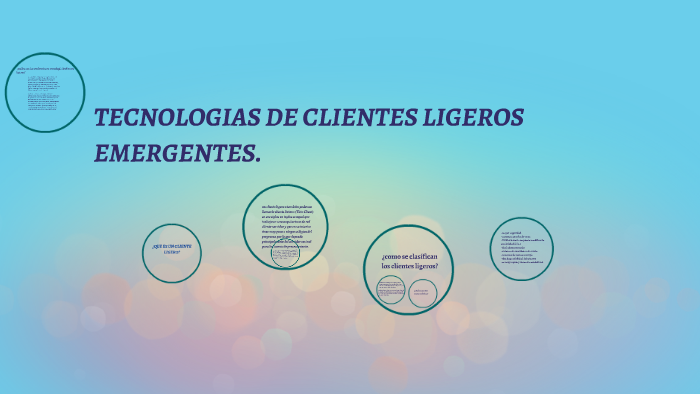 tecnologías de clientes ligeros emergentes. by francisco tovar on Prezi