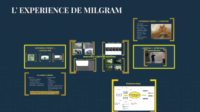 L'EXPERIENCE DE MILGRAM by on Prezi