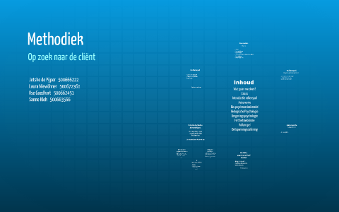 Methodiek by Sanne Klok on Prezi