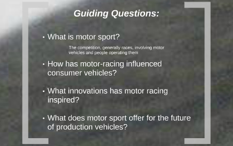 Motor Racing's Influence on The Consumer Car Industry by Callum Sharkey ...