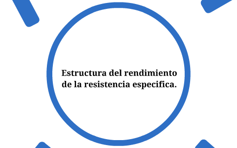 Estructura del rendimiento de la resistencia especifica. by Sergio ...