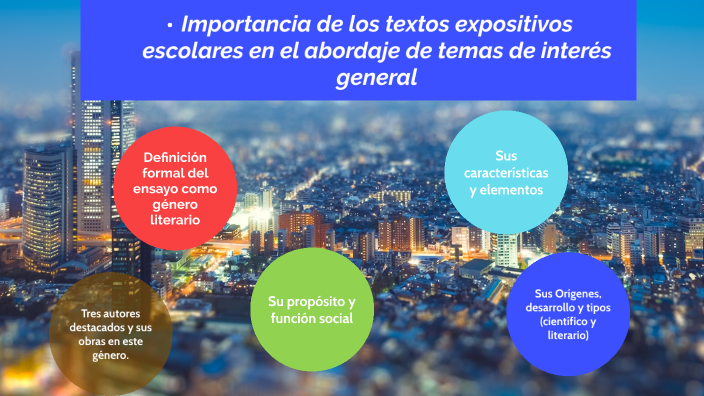 importancia de los textos expositivos escolares en el abordaje de temas ...