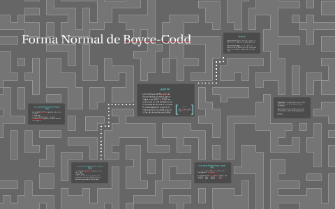 Forma Normal de Boyce-Codd by Dennys Malca on Prezi