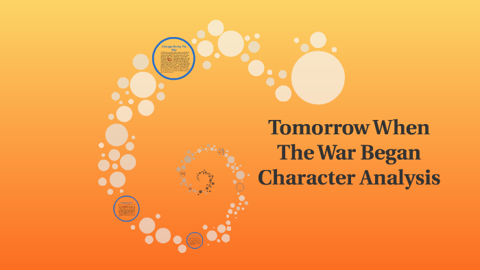 Tomorrow When The War Began Character Analysis by Aidan Clare on Prezi