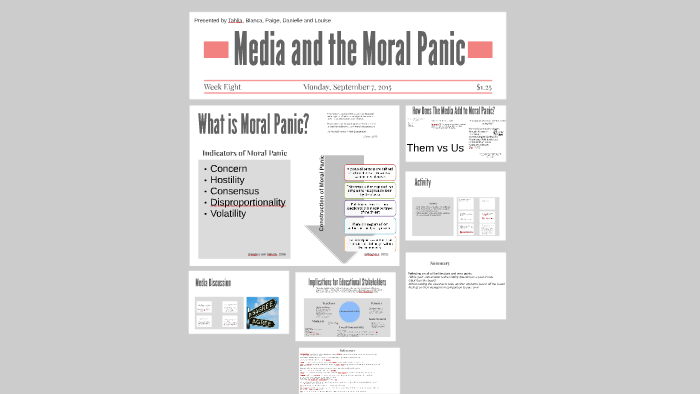 Media and the Moral Panic by Tahlia Hilton on Prezi