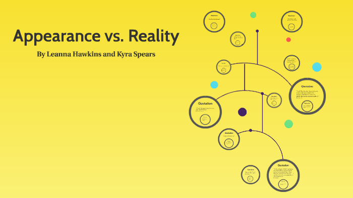Appearance v Reality by on Prezi