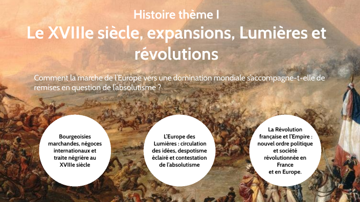 Histoire Thème I / Le XVIIIe siècle, expansions, Lumières et ...