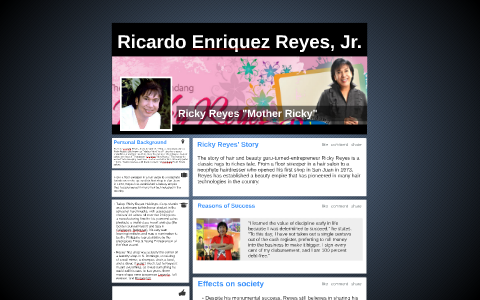 RICKY REYES by Kaye Fullon on Prezi