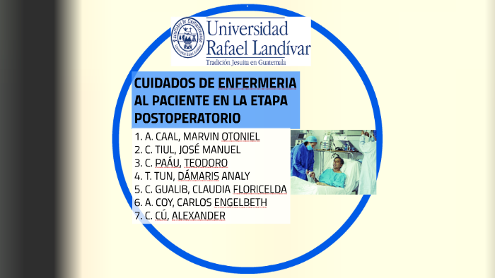 CUIDADOS DE ENFERMERÍA AL PACIENTE EN LA ETAPA POSTOPERATORIA EEP/URL ...