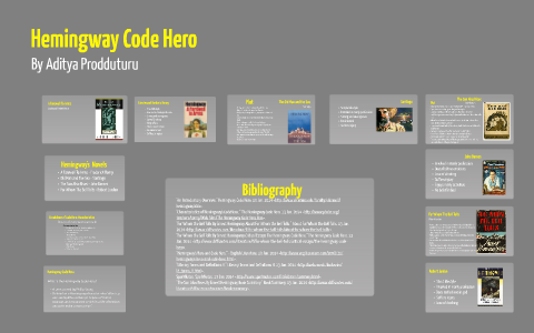 Hemingway Code Hero by Aditya Prodduturu on Prezi