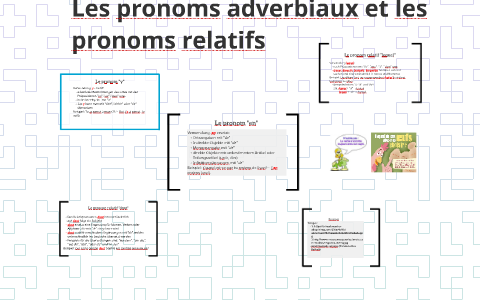 Les pronoms adverbiaux et les pronoms relatifs by chantal grzeskowiak ...